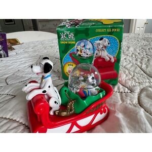 Disney | Toys | Disney 1 Dalmatians Snow Dome Mcdonalds Dog Sledding ...